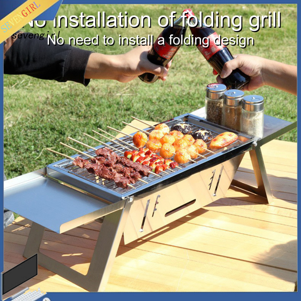 SEV Foldable Bbq Grill Quick Installation Portable Grill Portable ...