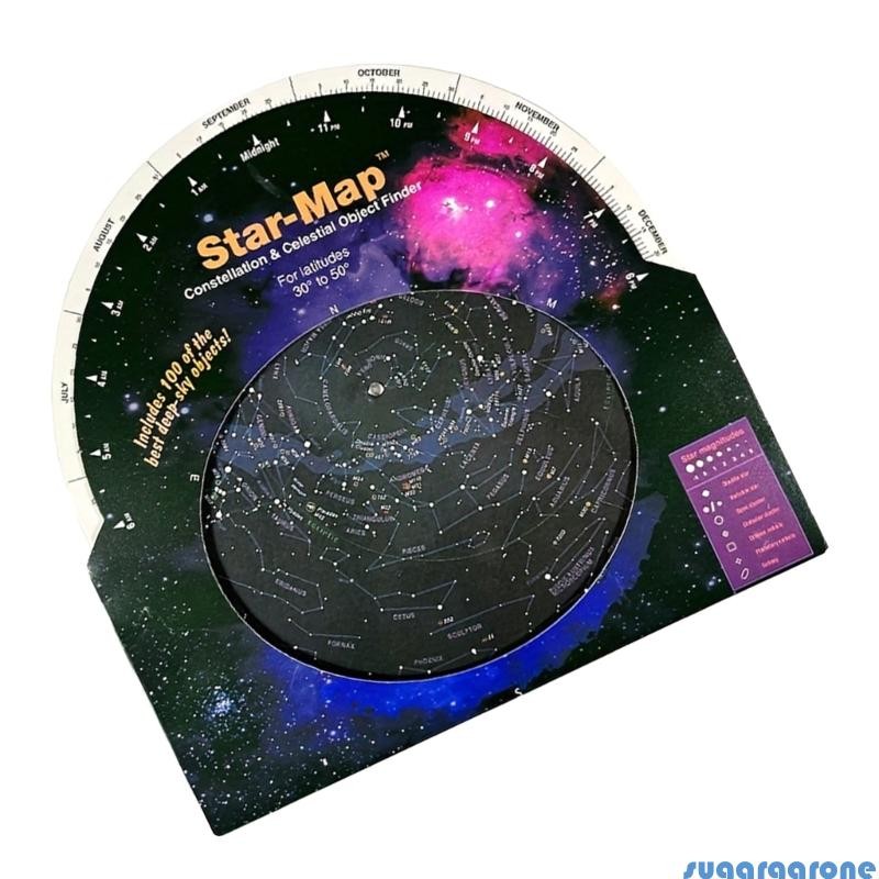 Sugar Rotating Star Chart Map Suitable For Astronomy Enthusiasts ...