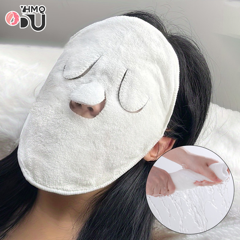 Reusable Steam Towel Hot Cold Salon Moisturizing Facial Mask Towel Face ...