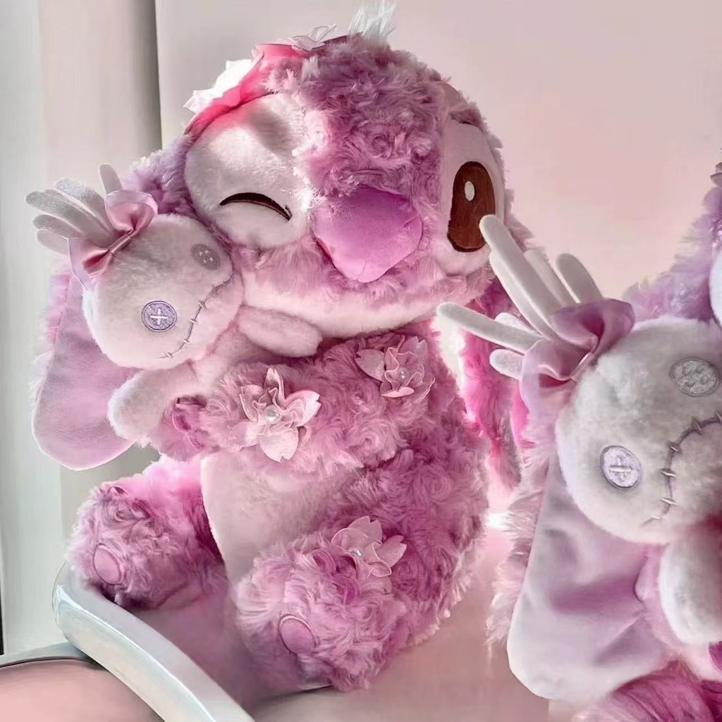 Lilo & Stitch Doll Scrump Cartoon Pink Sakura Stitch Plush Toy Cute ...