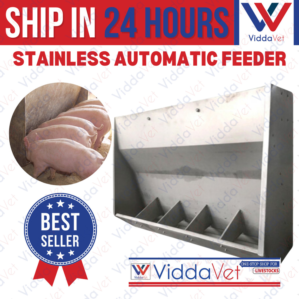5 slot/10 slot Stainless Automatic Nursery Pig Feeder Automatic Feeding ...