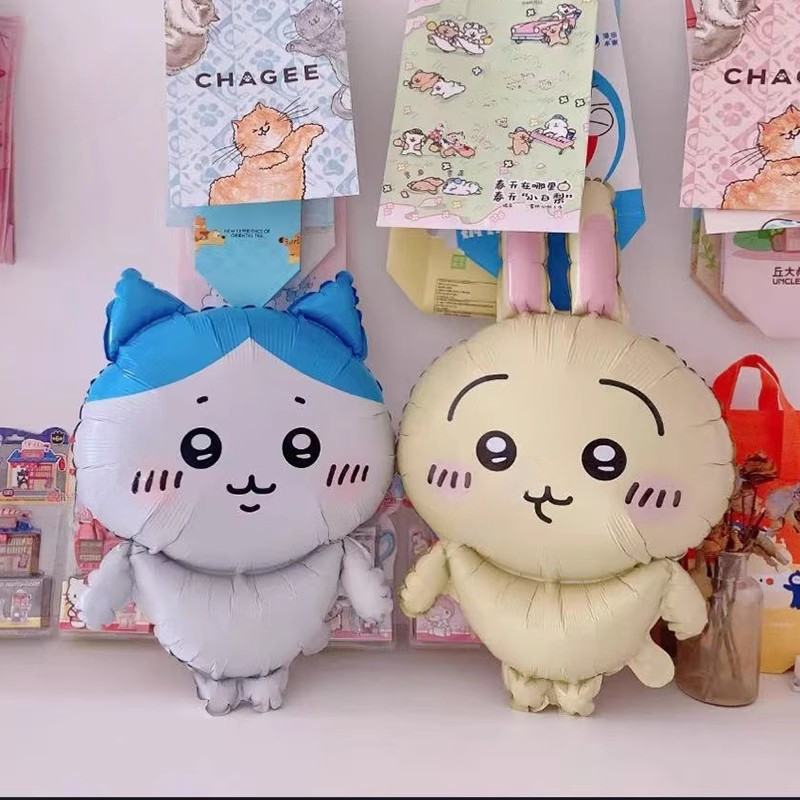 Kawaii Chiikawa Aluminum Film Balloon Kids Girl Hachiware Usagi Balloon Happy Birthday Baby ...