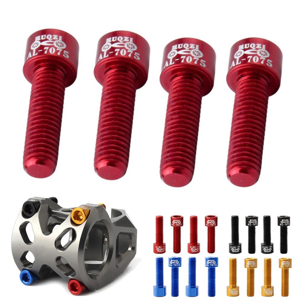 [COD]-MUQZI 4Pcs Bicycle Headset Stem Bolts MTB Road Bike Screws Rust ...