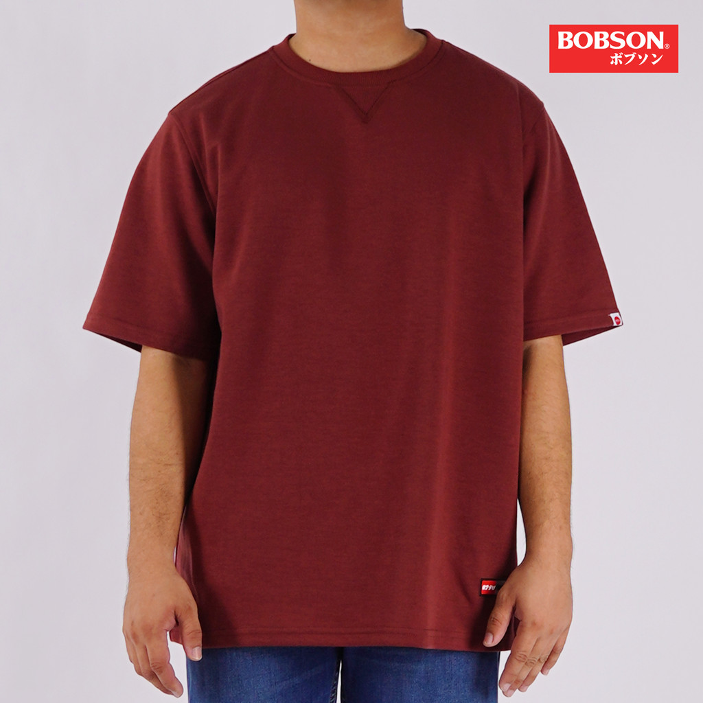 Bobson Japanese Men's Basic Tees Regular Fit 175885-U (Maroon) | Shopee Philippines