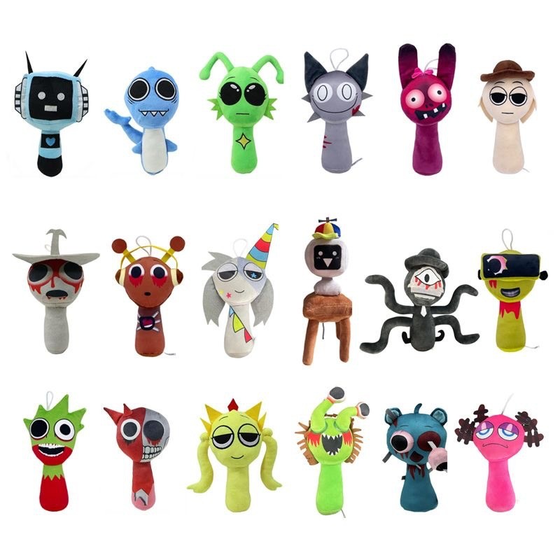 20cm Incredibox Sprunki Plush Toys Spranky Toys Sprunki Mr Fun Computer ...