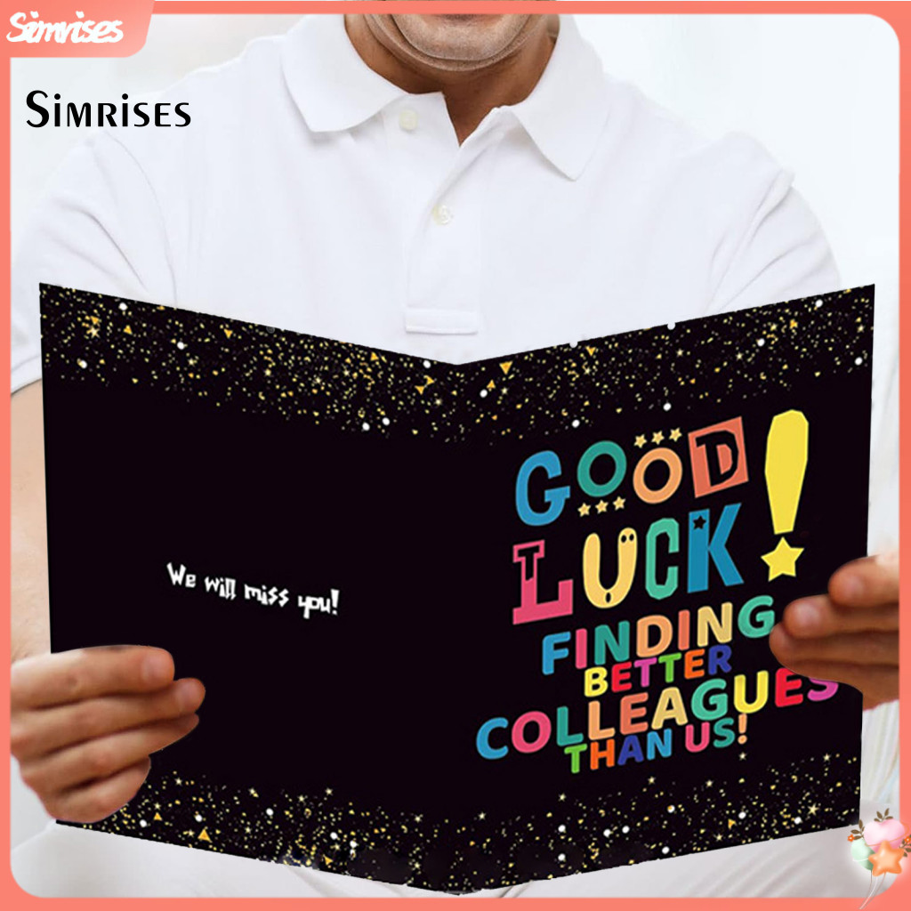 SIM| Dimission Farewell Card Farewell Party Card Foldable Farewell Card for Coworker Retirement ...