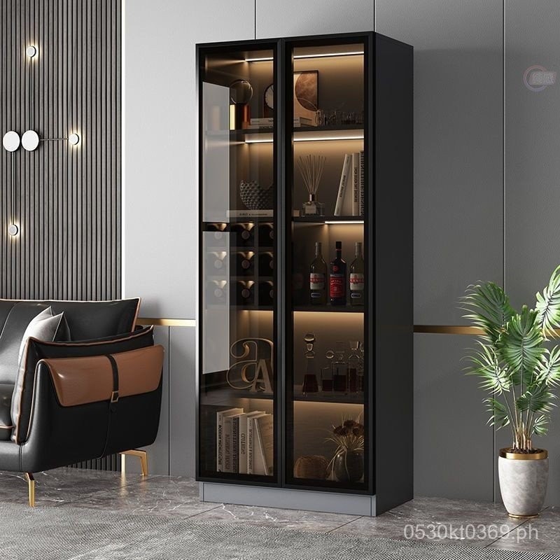 Glass Door Home Side Cabinet Display Cabinet Modern Simple Sideboard ...