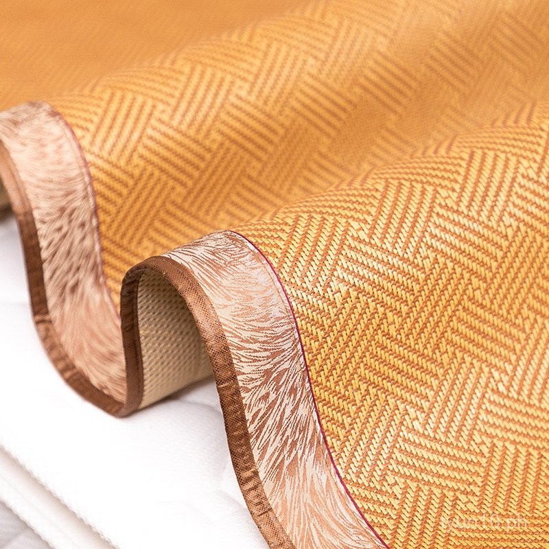 Rattan Mat Student Dormitory Single Bed0.9Foldable Summer Rice Cooling ...