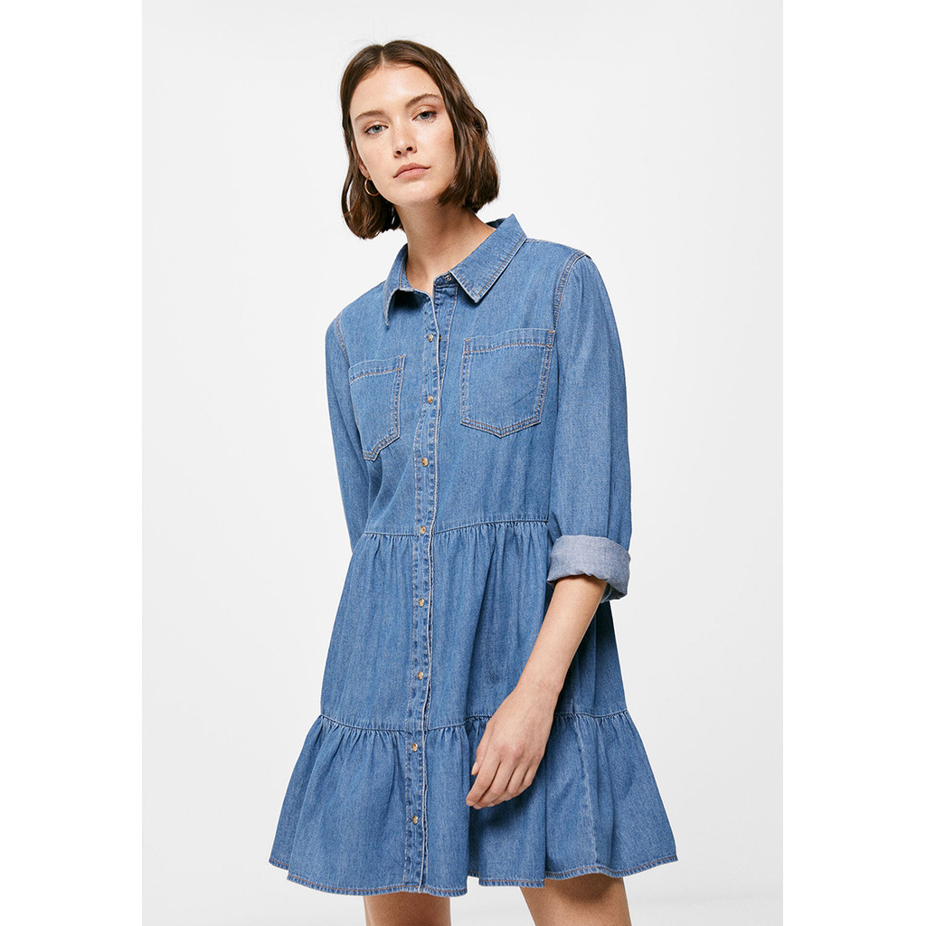 TEST PRODUCT DO NOT BUY Springfield Sustainable Washed Denim Dress ...