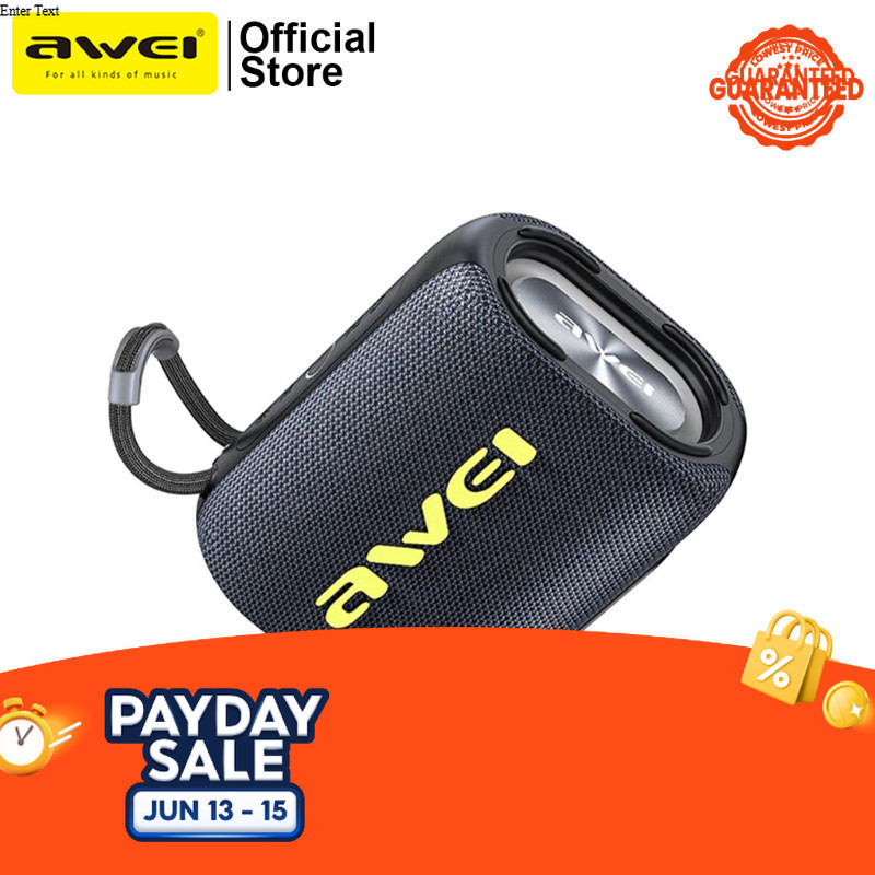 Awei Y382 Wireless Portable Speaker HD Bluetooth Loudspeaker Outdoor Speakers Support AUX ...