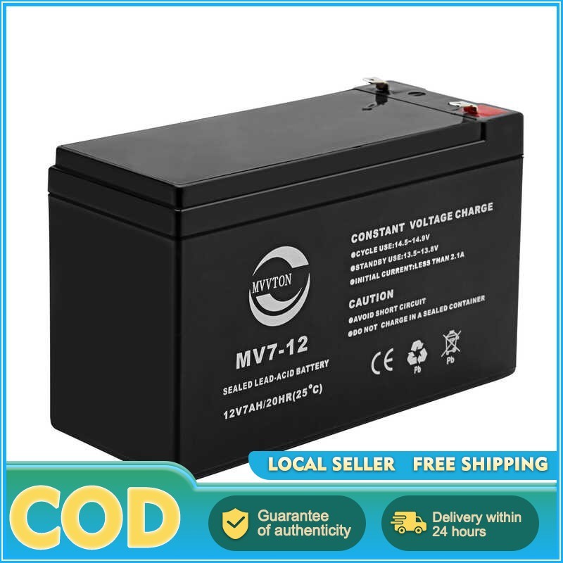 【24 Hours Delivery】Ups Battery 12V 7Ah 20Hr Mv7-12 12 Volts 7 Ampere ...