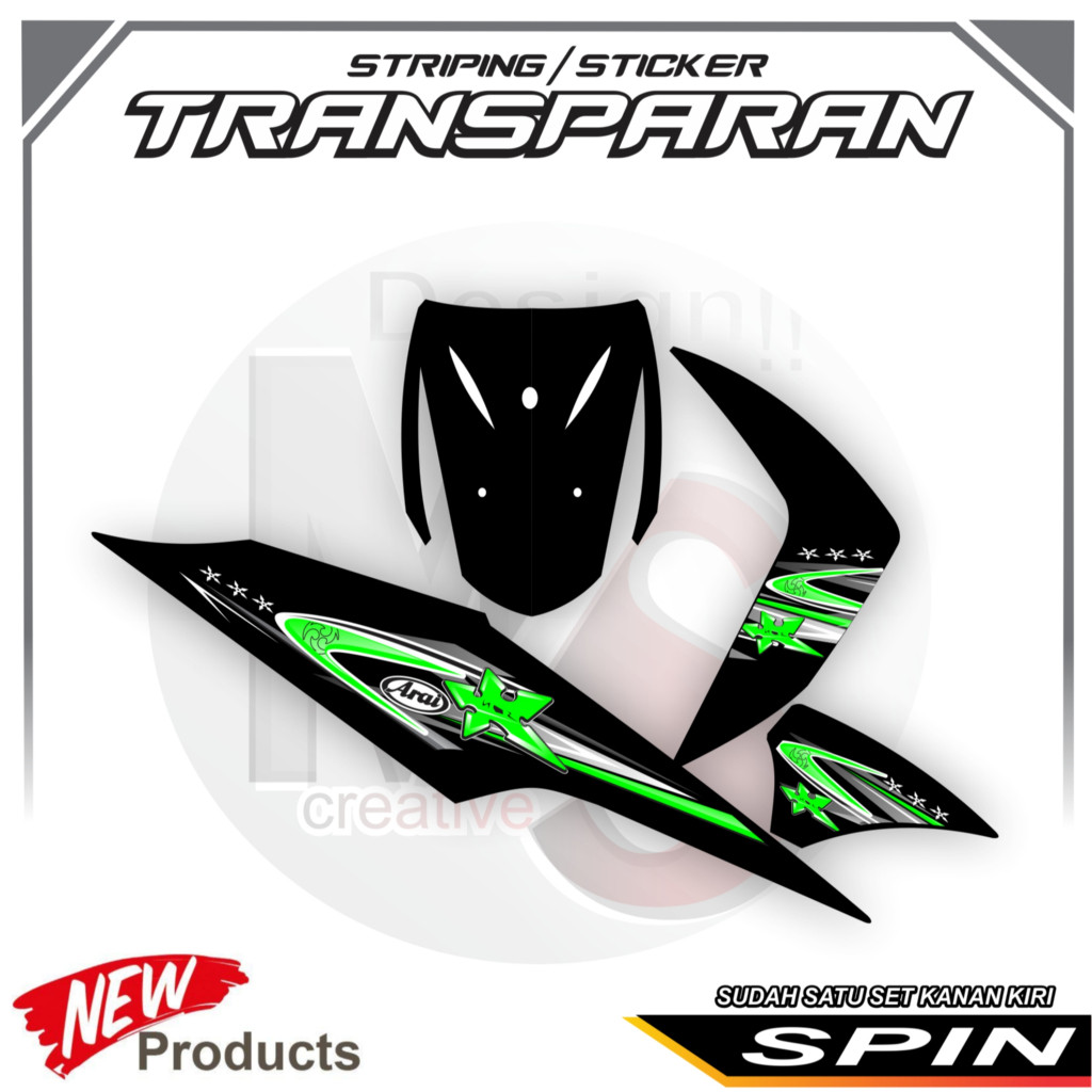 COOL VARIATIONS STRIPING/STICKER TARAN SUZUKI SPIN NEWEST SURIKEN ...