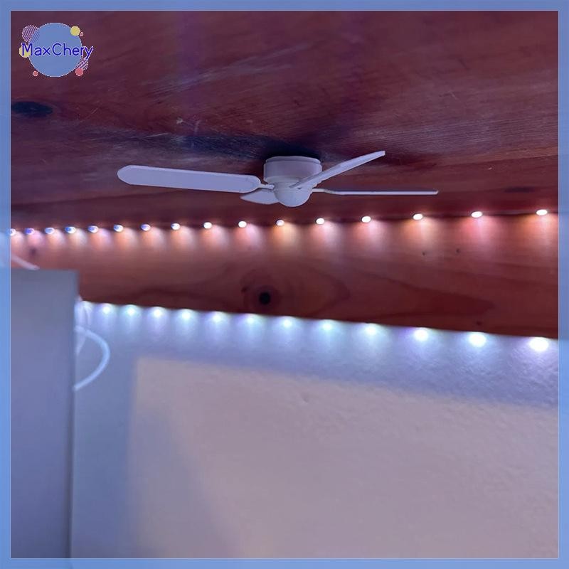 MCHY 1:12 Dollhouse Miniature Ceiling Fan Electric Fan Model Doll Home ...