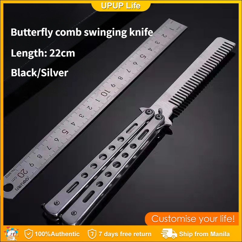 Butterfly Practice Combs Foldable Butterfly Comb Stainless Metal Shape ...