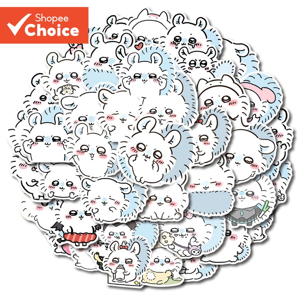 54 pcs Unique Cute Flying Squirrel Stickers, Blue Tail, Animal Stickers ...