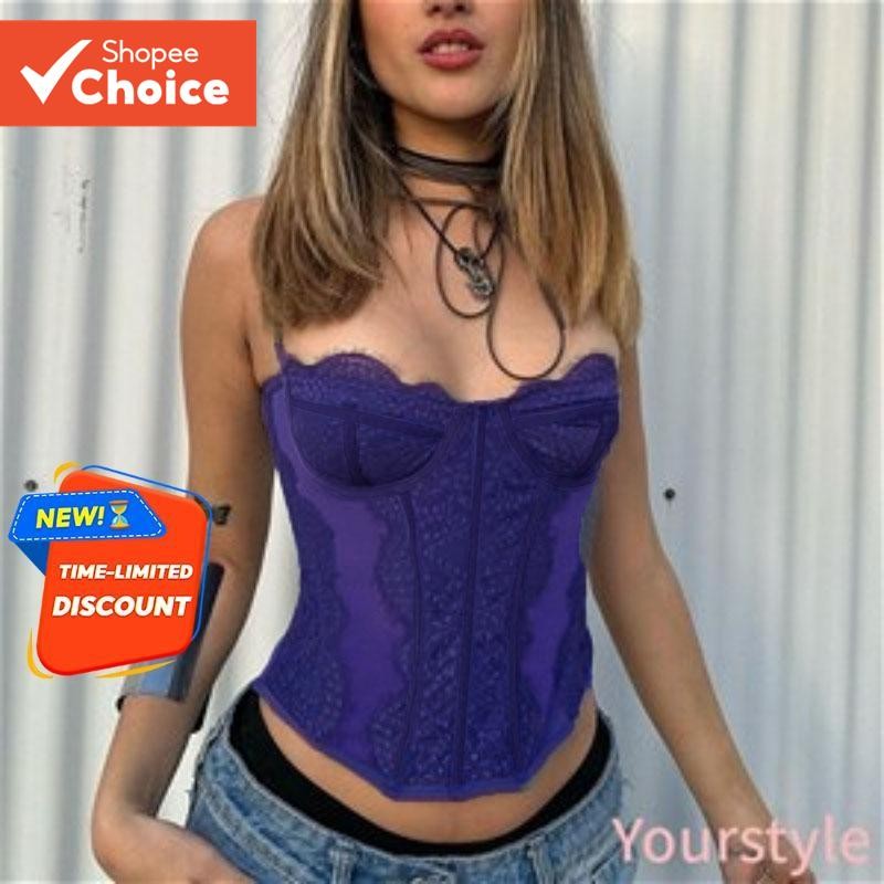 Gather tight corset, eyelashes, lace lace lace, see through suspender, waist cinching top ...