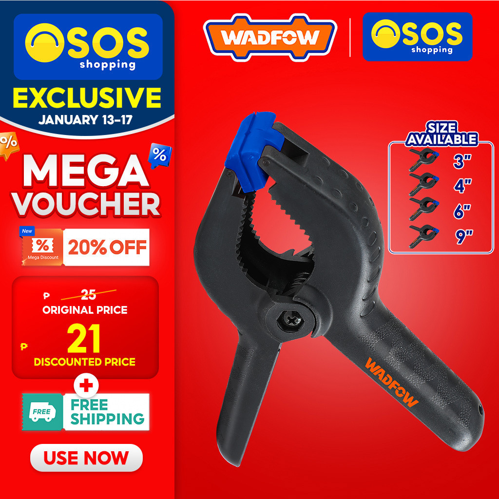 WADFOW Tools Original Spring Clamp 3" / 4" / 6" / 9" for Woodwork DIY ...