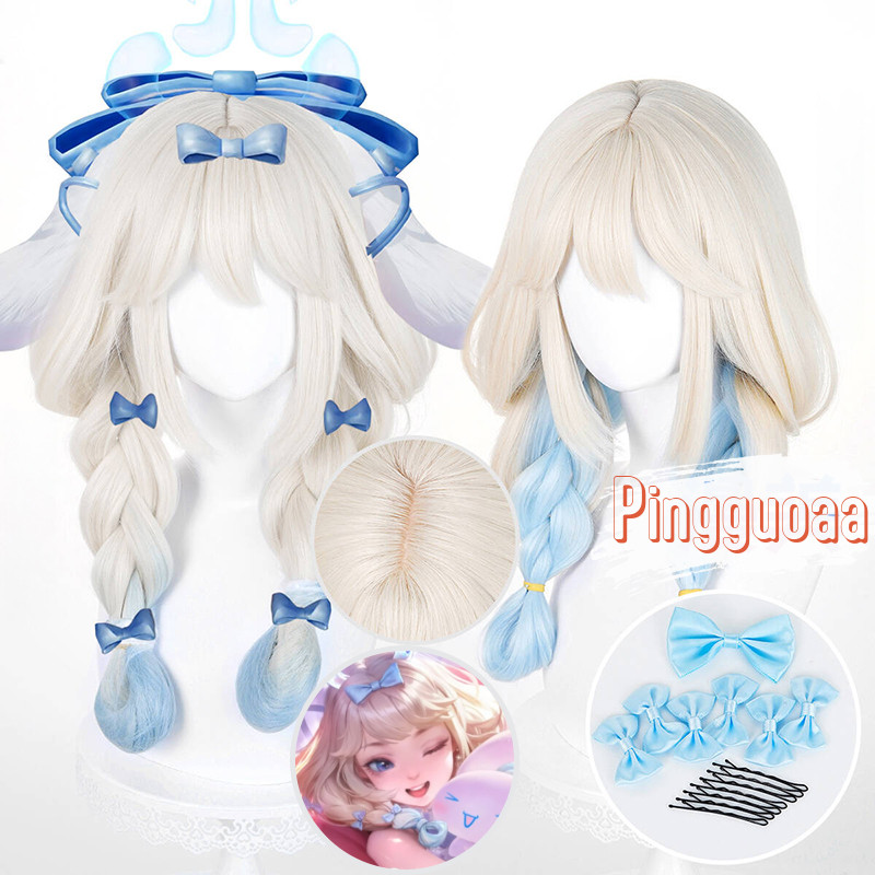Honor of Kings Yao/Yaria Sanrio Cinnamoroll Cosplay Wig 60cm Long Heat ...