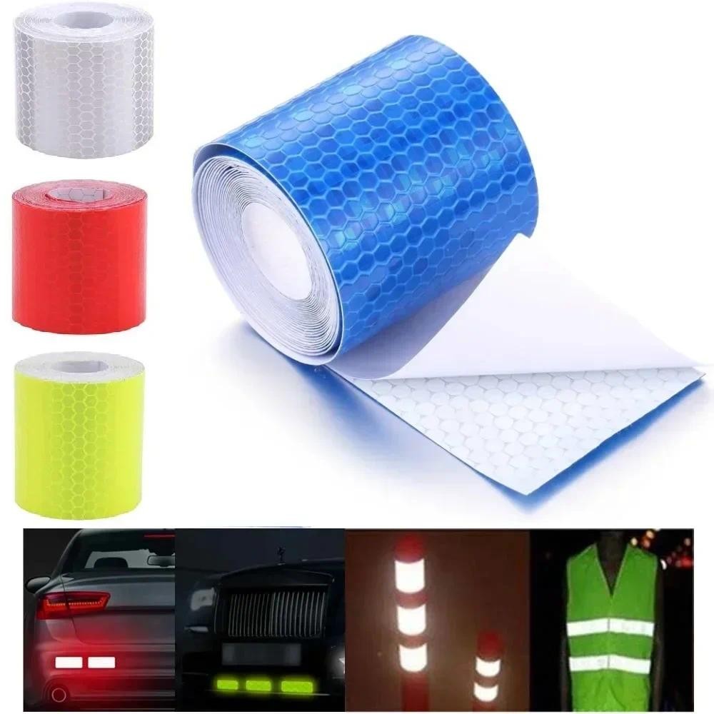 Car Reflective Tape Auto Safety Warning Sticker Protective Tape Strip ...