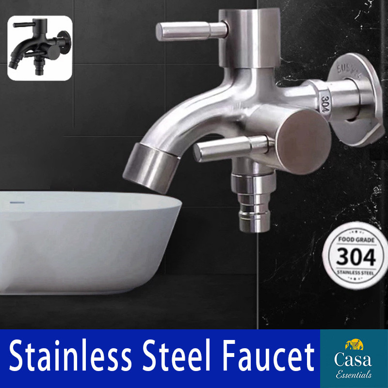 1 in 2 Out Two Way Tap Two Way Bidet Faucet 1 in 2 Out Angle Valve ...