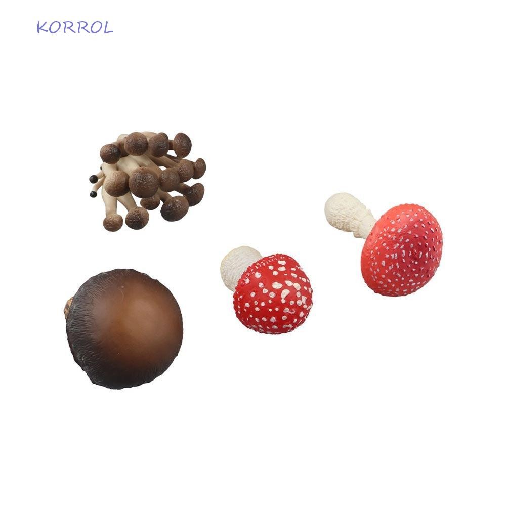 KORROL Fungus Figurines, Vegetable Model Matsutake Oyste Simulation ...