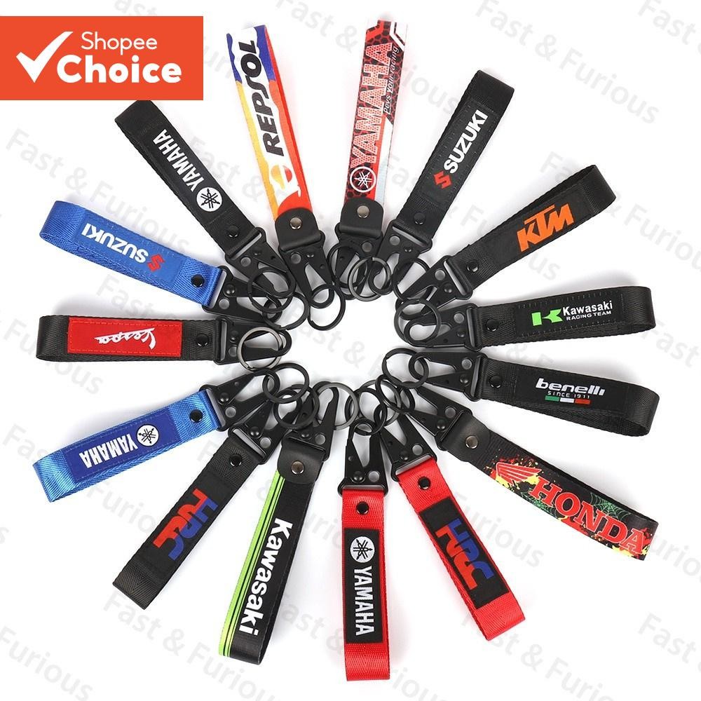 Durable Motorcycle Cable Keyring Motocross Webbing Key CHAIN Keychain ...