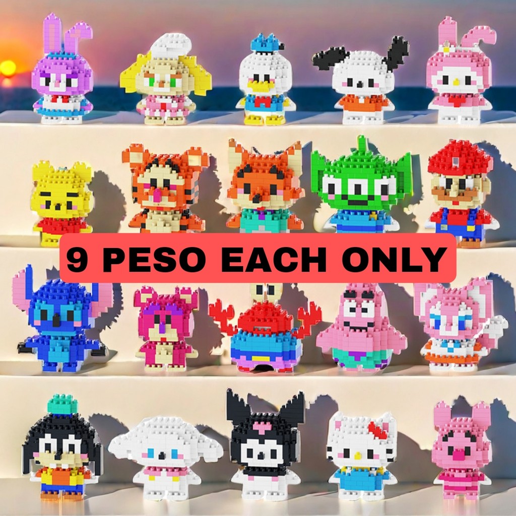COD Mini Building Block Assembling Educational Toys Sanrio Bricks For ...