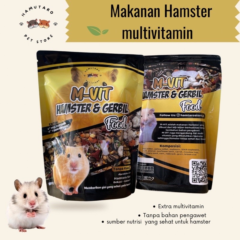 M-Vit hamster food plus multivitamin (500gr) | Shopee Philippines