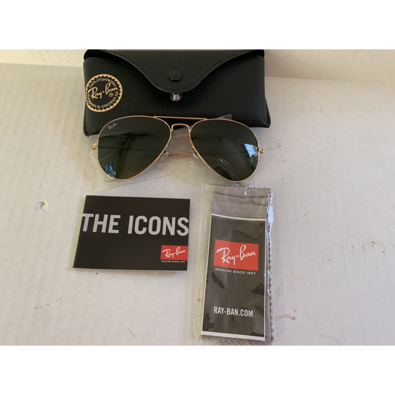 Ray Ban AVIATOR Gold Frame Polarized NEW With Case | Shopee Philippines