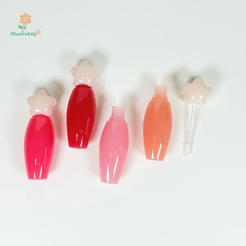 LILY Star-shaped Lip Gloss Tube Transparent Thick Rod Large Brush Head ...