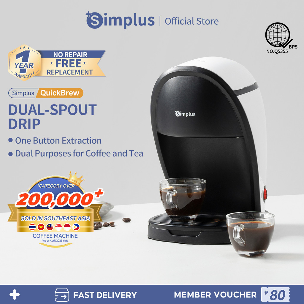 Simplus Coffee Maker Multifunctional Drip Brewer Dual Use for Coffee ...
