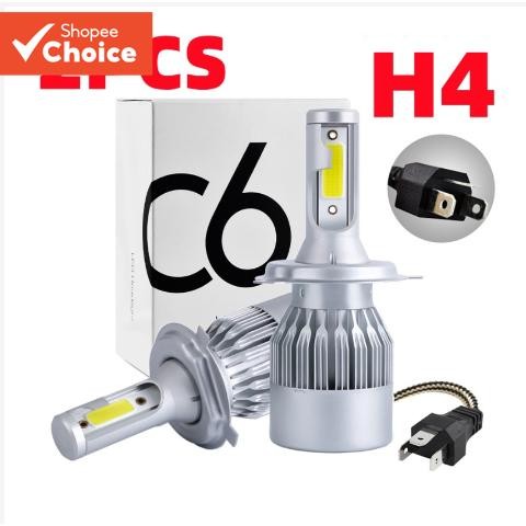 Car Led Headlights 2Pcs C6 H4 H7 H11 9005 9006 7600LM 36W LED Car Headlight Hi / Lo Beam Light ...