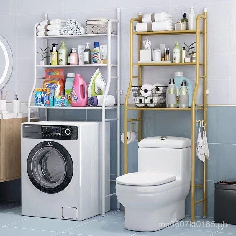 Bathroom Washing Machine Bathroom Storage Shelf Top Load Toilet Balcony ...