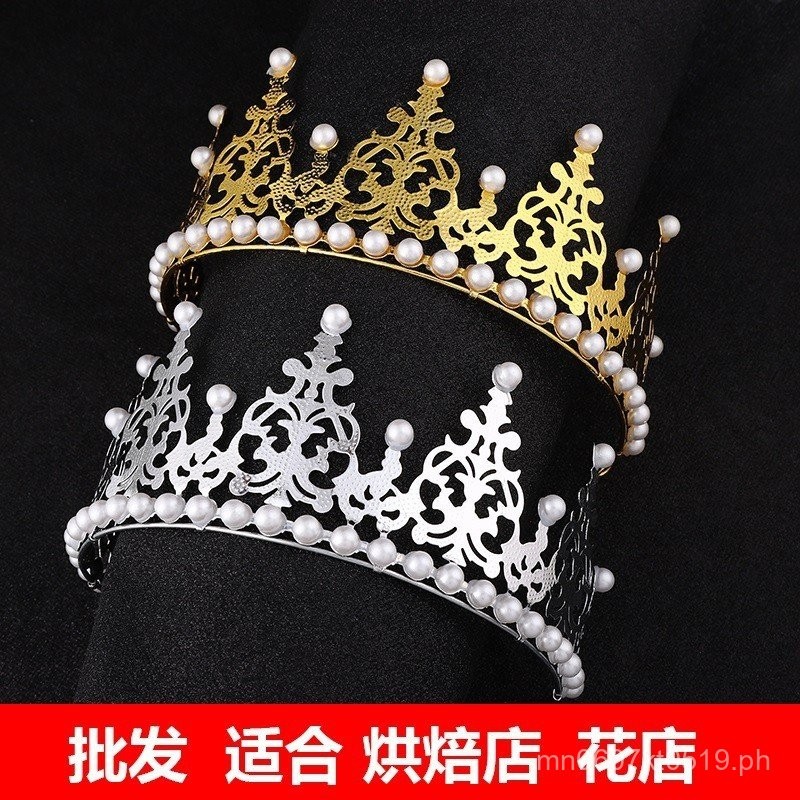 Iron Crown Birthday Crown Valentine's Day Half-Round Decoration Fresh ...