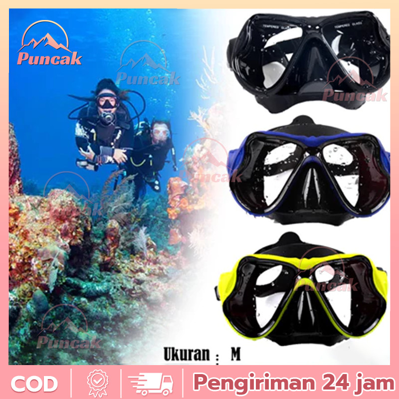 【PUNGK】Scuba Diving Goggles / Anti-Fog Diving Mask Set Snorkel Scuba ...