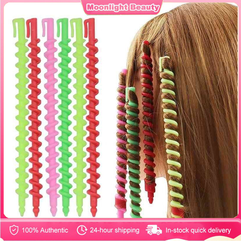 20 Pcs Hair Curler Hairdressing Spiral Hair Perm Rod Small Hair Curler ...