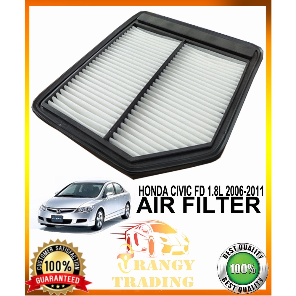AIR FILTER for Honda Civic FD 1.8L 2006 to 2011 ( 17220-RNA-Y00 ) 4x4b ...