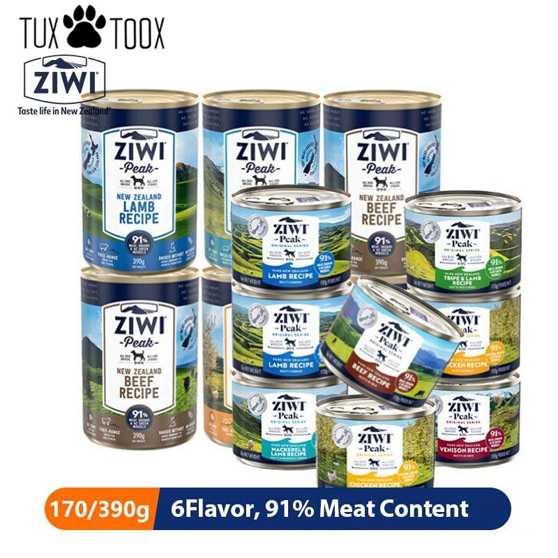 Ziwi Peak Canned Dog Food Staple Can 390g/170g Puppy and Adult Dog Wet Food Mixed With Rice ...