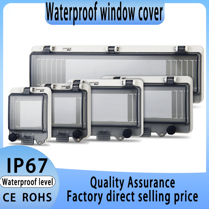 IP67 Transparent Waterproof Protective Window Cover 2-18 Ways Circuit ...
