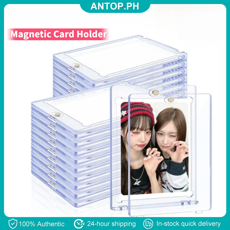 Magnetic Card Holder 35PT Acrylic Clear Photocard Card Toploaders Hard ...