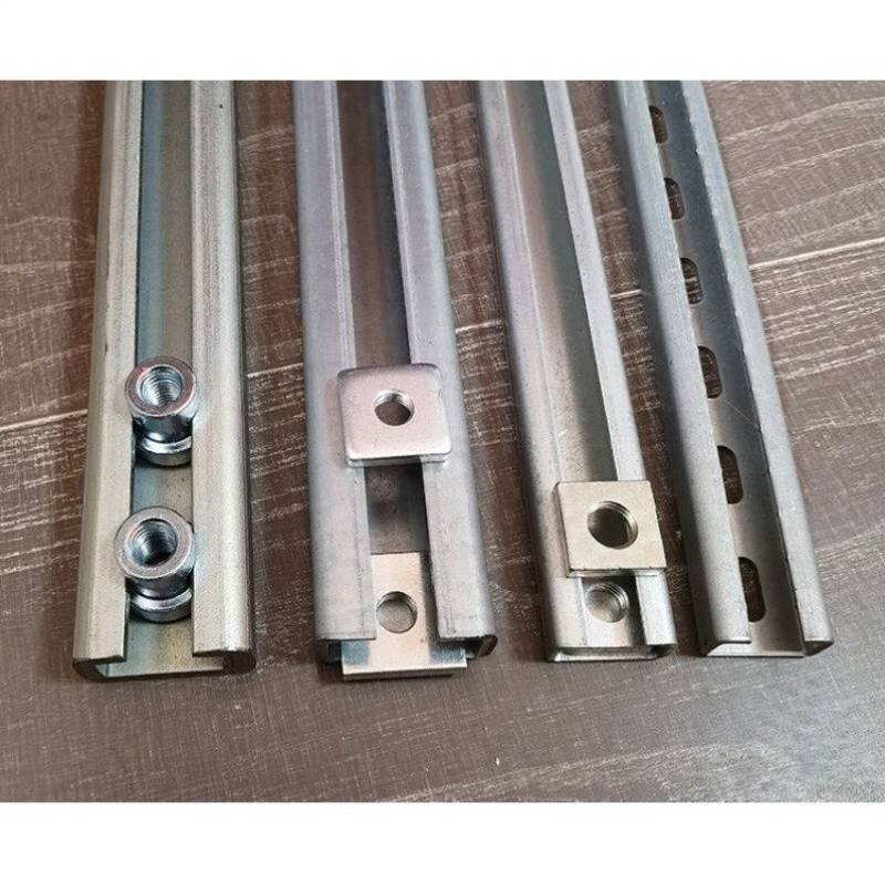 Track304Pipe Clamp c Channel Guide Rail Slot c Heavy Duty Galvanized ...
