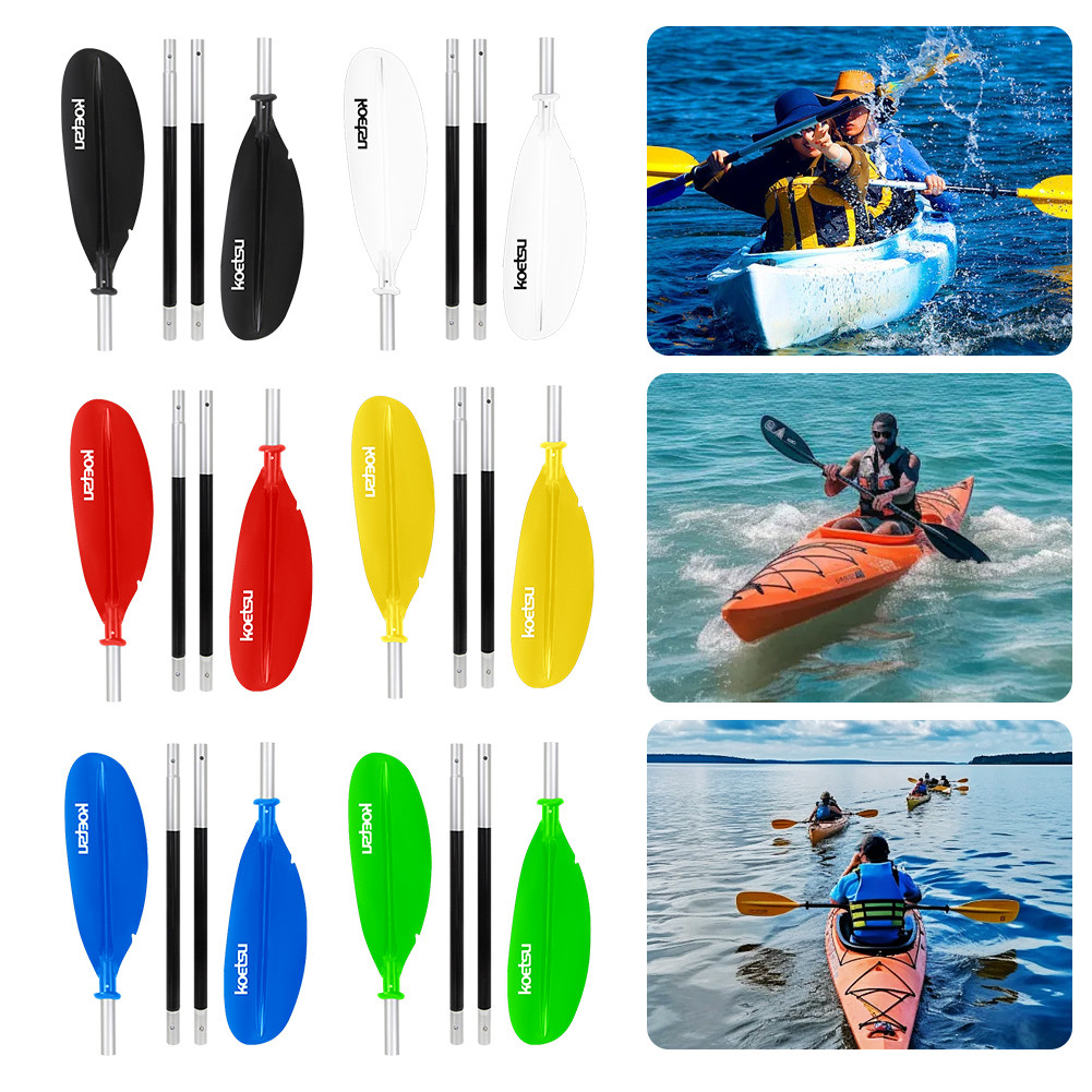 4-Piece Two Way Paddle Adjustable Floating Kayak Paddle for Outdoor ...