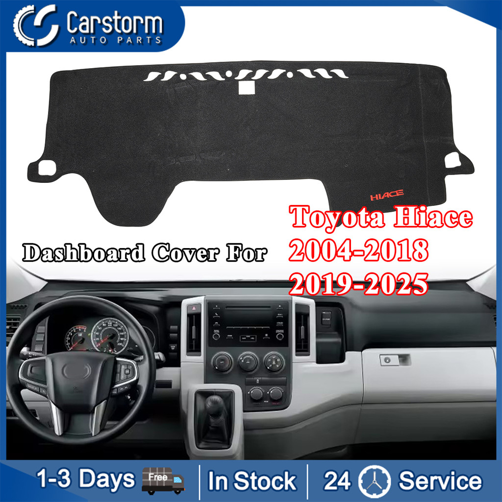 Carstorm Dashboard Cover For Toyota Hiace 2004-2025 Premium Polyester ...