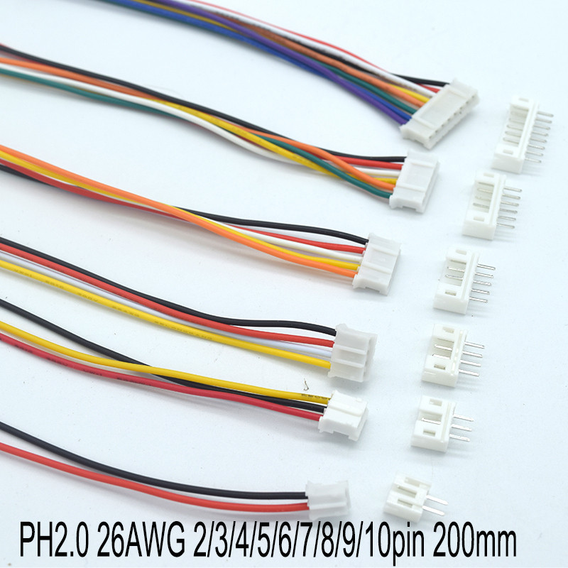 10set PH2.0 JST 20cm JST Connector Male Female Plug Jack Micro JST ...