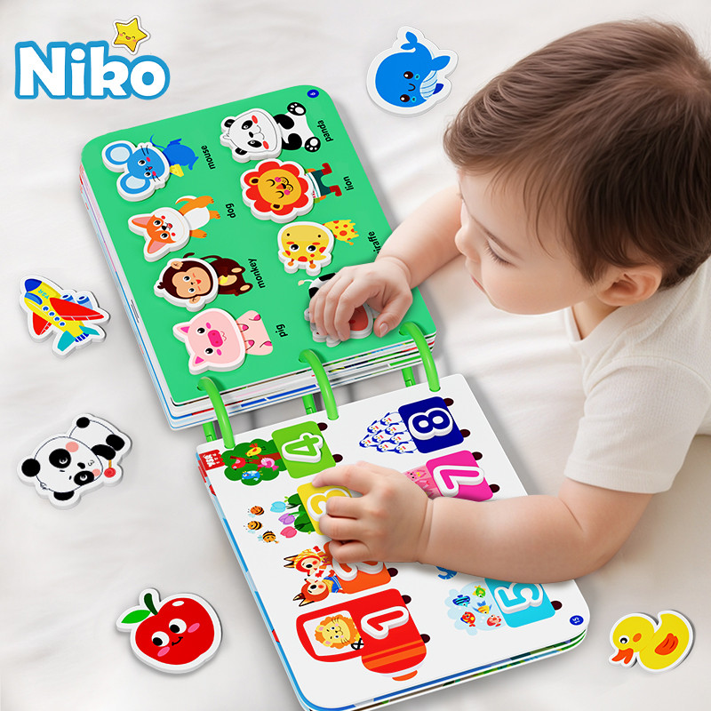 NIKO 30 Pages Sticker Game Busy Book For Toddlers Baby Activity Book ...