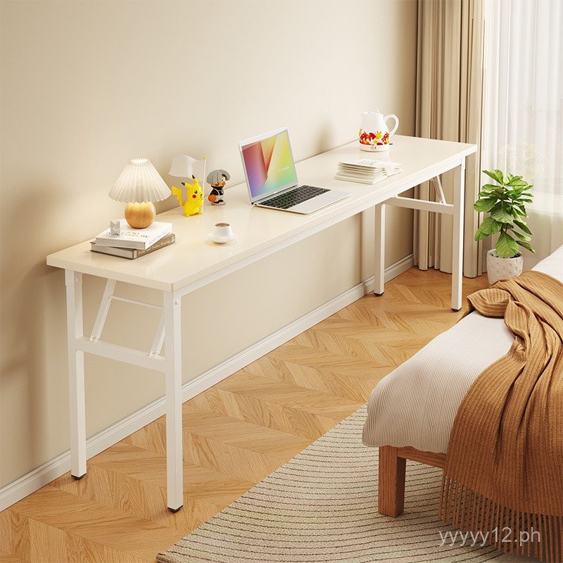 Home Long Strip Desk Simple Computer Desk Bedroom Wall-mounted Office ...