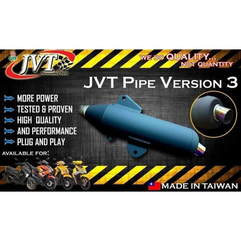 JVT POWER pipe V3 TITANIUM TIP FOR NMAX V1 & V2 / AEROX V1 & V2/mio/mio ...
