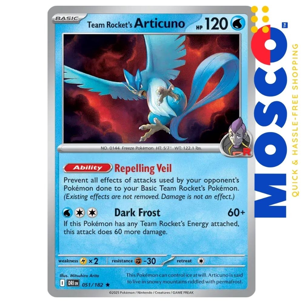 Team Rocket's Articuno - 051/182 Destined Rivals | Pokemon TCG | Shopee Philippines