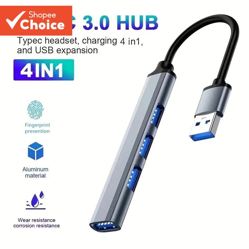 4 in 1 Splitter USB Hub 3.0 5Gbps 4 Ports USB Adapter Type-C Splitter ...