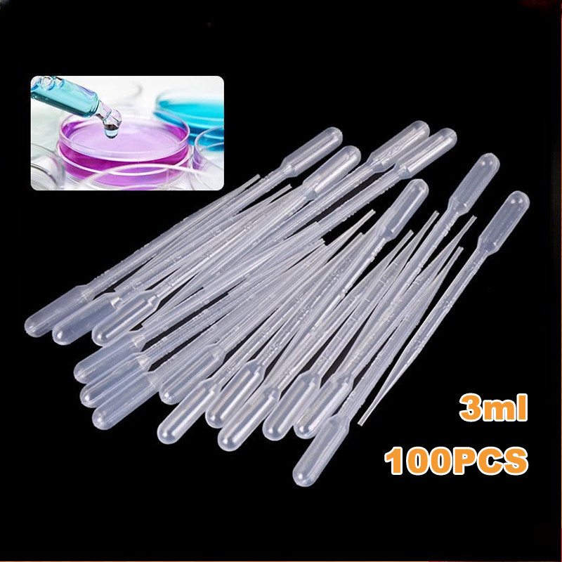 [Hot Sale] 100Pcs 2/3/5ML Graduated Disposable Plastic Pipette Dropper ...